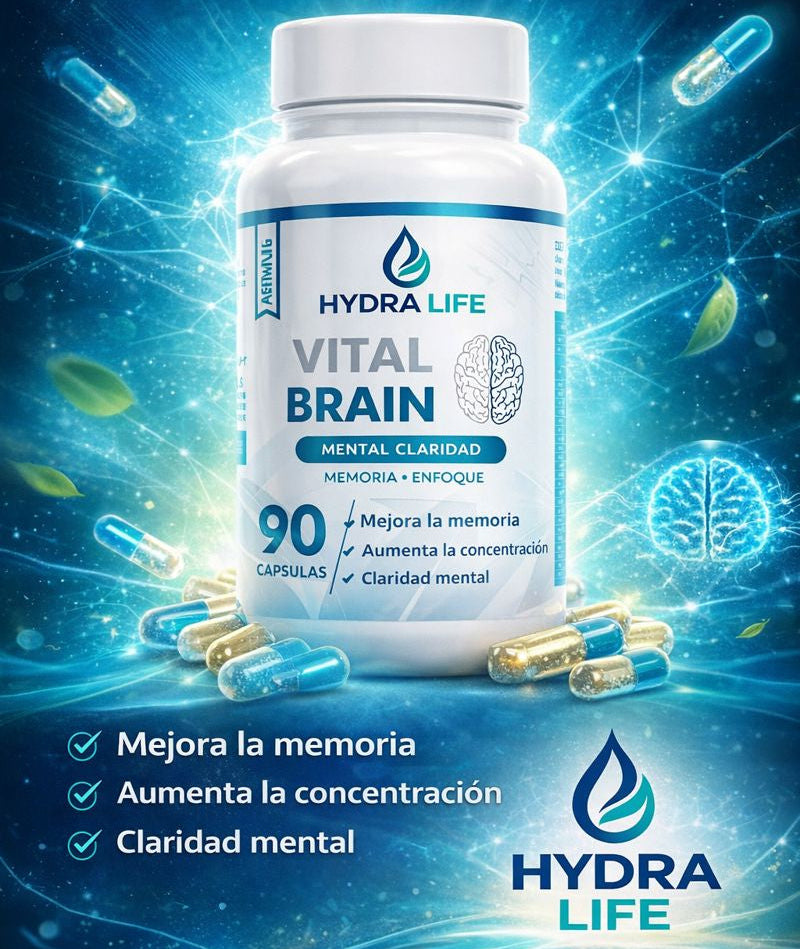 Vital Brain 90 Cápsulas: Apoyo Completo para tu Cerebro, Enfoque, Memo ...